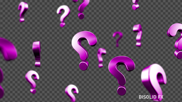 Pink Question Marks Alpha, Motion Graphics | VideoHive